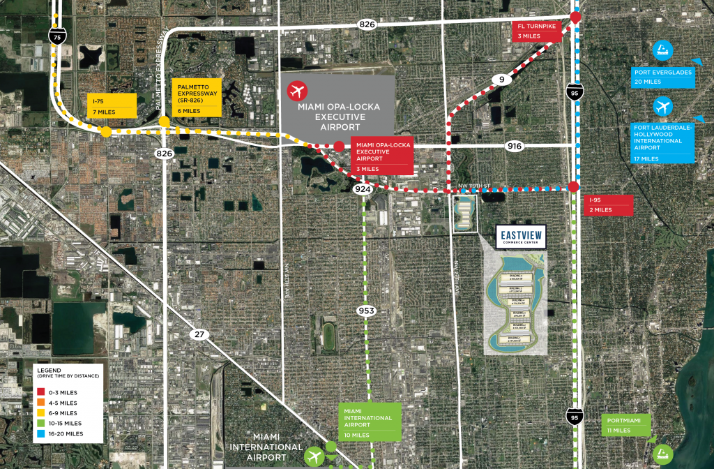 Distance Map | Eastview Commerce Center